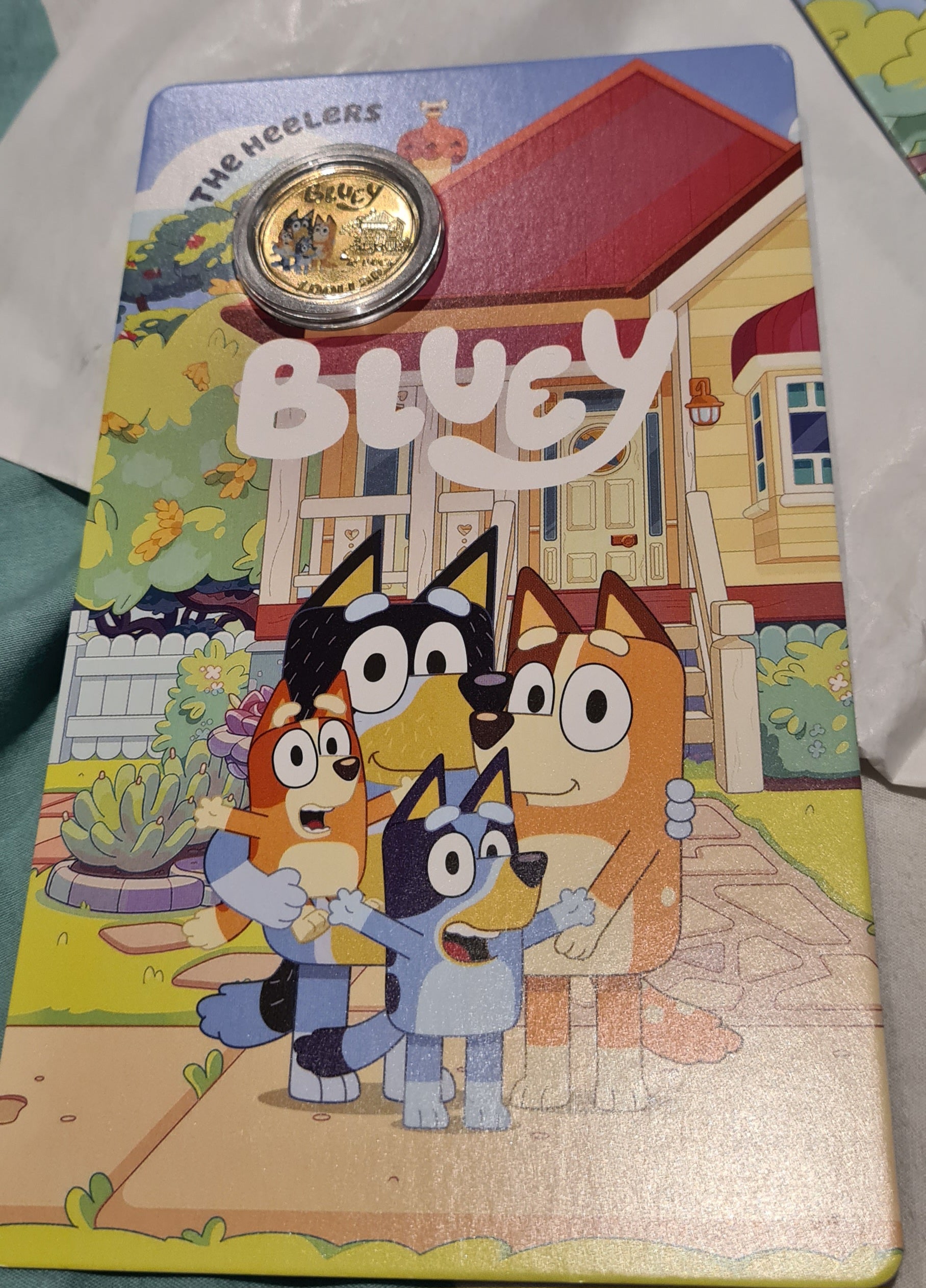 NEW 2024 $1 Bluey Dollar-bucks The Heelers Coloured UNC Coin INSTOCK E