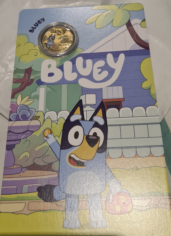 NEW 2024 $1 Bluey Dollar-bucks Australian Coloured UNC Coin INSTOCK EX