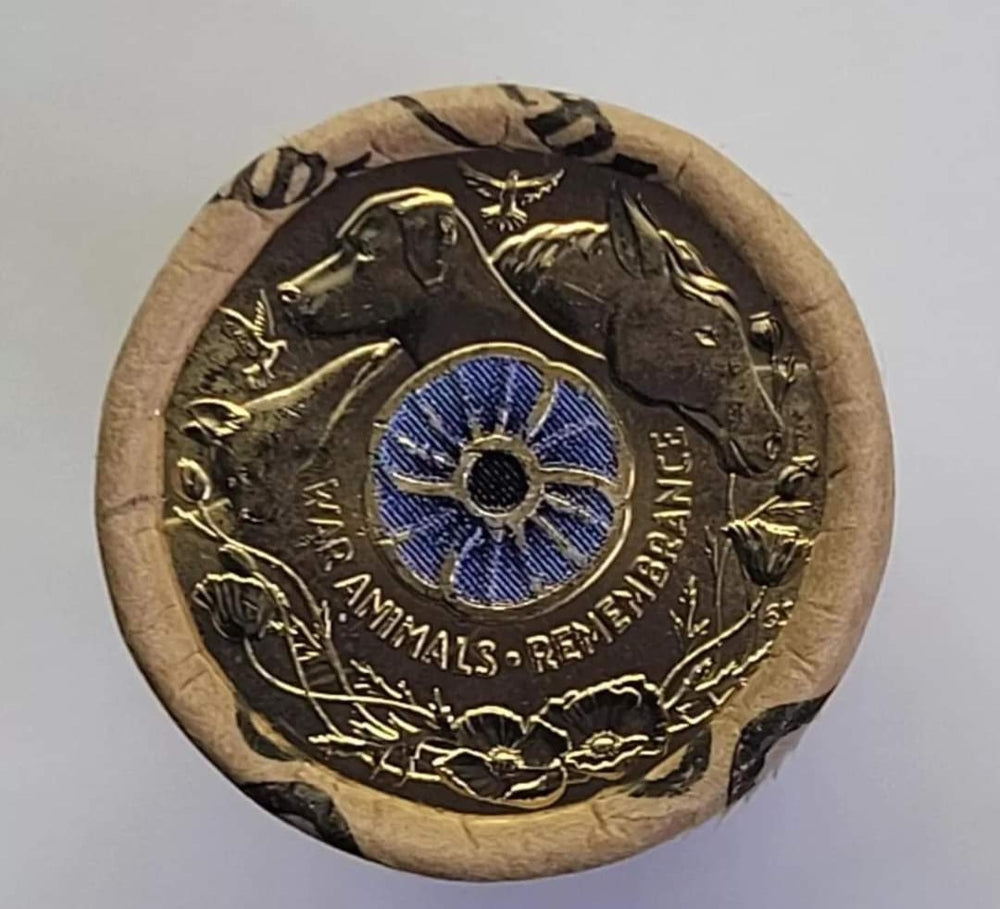 UNC $2 2024 Purple Poppy War Animals Remembrance two dollar coin ex RA