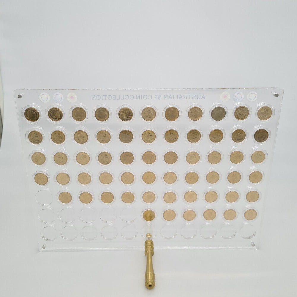 Australian $2 coin collection Two Dollar Display Case Holder Acrylic 7