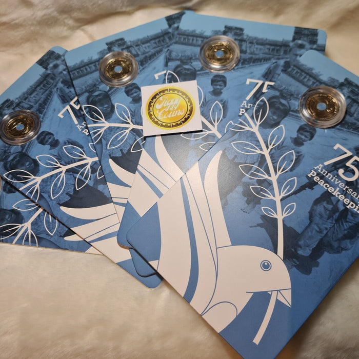 2022 75th Anniversary of Peacekeeping $2 dollar C MINT MARK CARD Colou